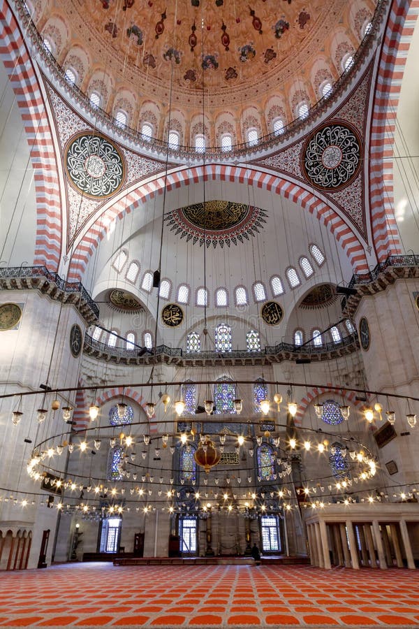 Internal View of Blue Mosque, Sultanahmet Editorial Image - Image of ...