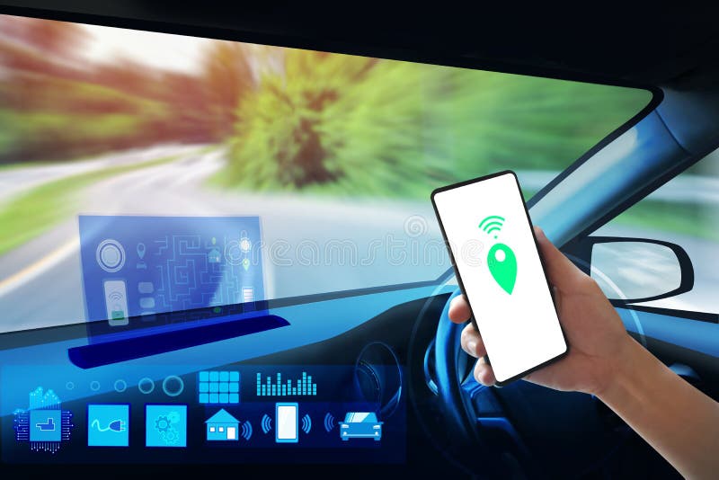 Internal View and Automatic Self Command Driving with Smartphone ...