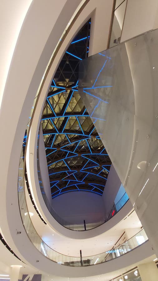 Perspective View on Drop Like Shape of Ceiling Opening with the View on ...