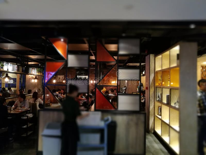Internal View of a Restaurant in Shenzhen East Gate Street Editorial ...