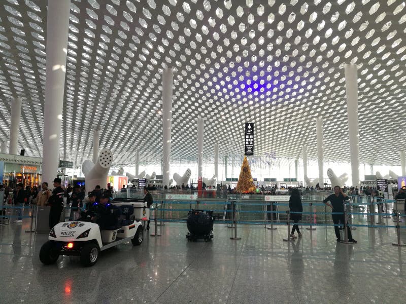 Internal View of Shenzhen Baoan International Airport Editorial ...