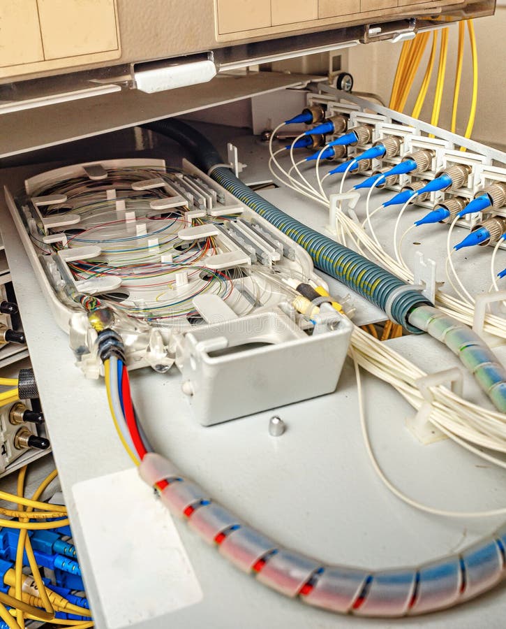 Internal Wiring of Optical Patch Panel in Wall Cabinet for Signal ...