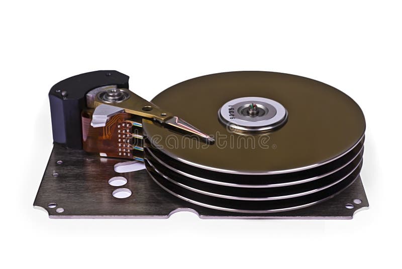 Internals of a Hard Disk Drive Stock Image - Image of file, diskdrive ...