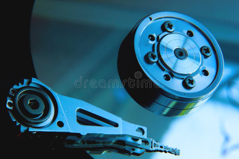 Internals of a Harddisk HDD Stock Photo - Image of magnetic, data: 55293490