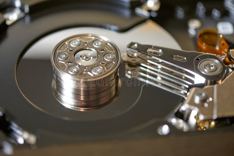 Internals of SATA Hard Disk Drive Stock Image - Image of hmdd, data ...