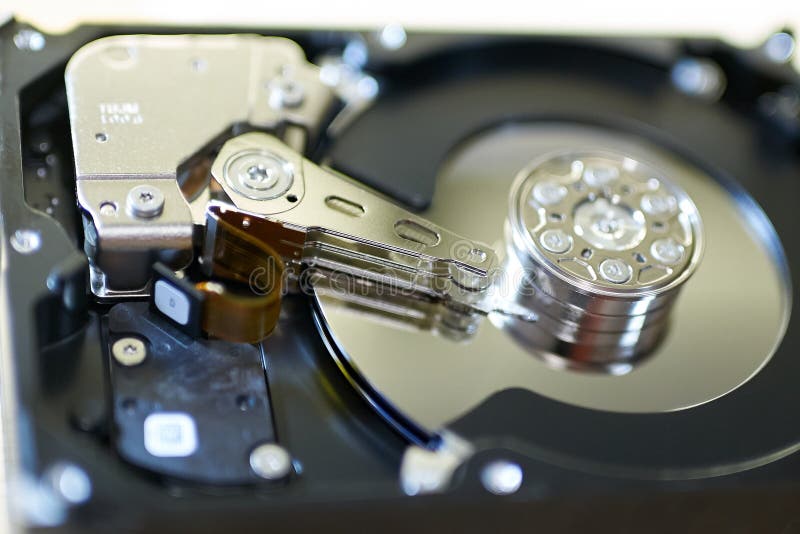 Internals of SATA Hard Disk Drive Stock Photo - Image of hard, computer ...