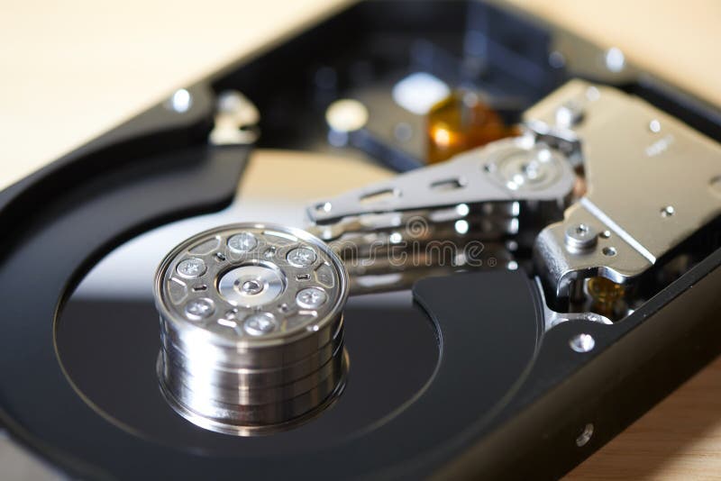 Internals of SATA Hard Disk Drive Stock Photo - Image of hard, computer ...