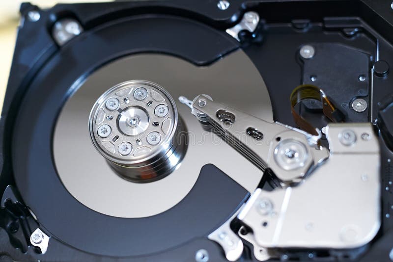 Internals of SATA Hard Disk Drive Stock Photo - Image of hard, computer ...