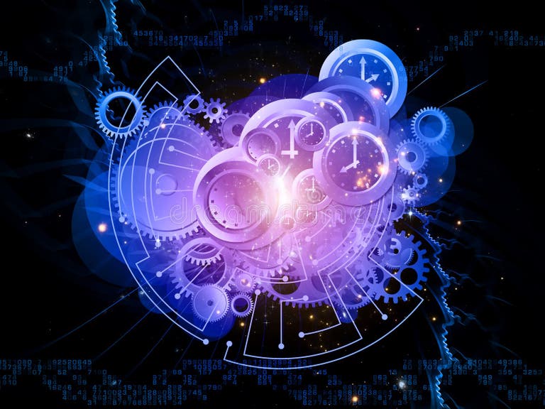 Internals of time stock illustration. Illustration of progress - 23468467