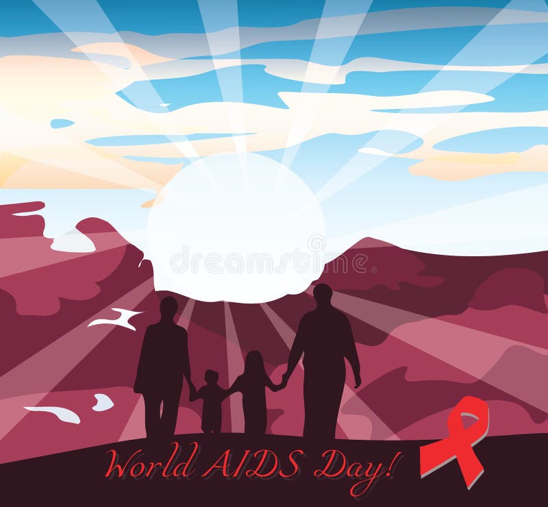 International AIDS Day Vector Stock Illustration - Illustration of ...