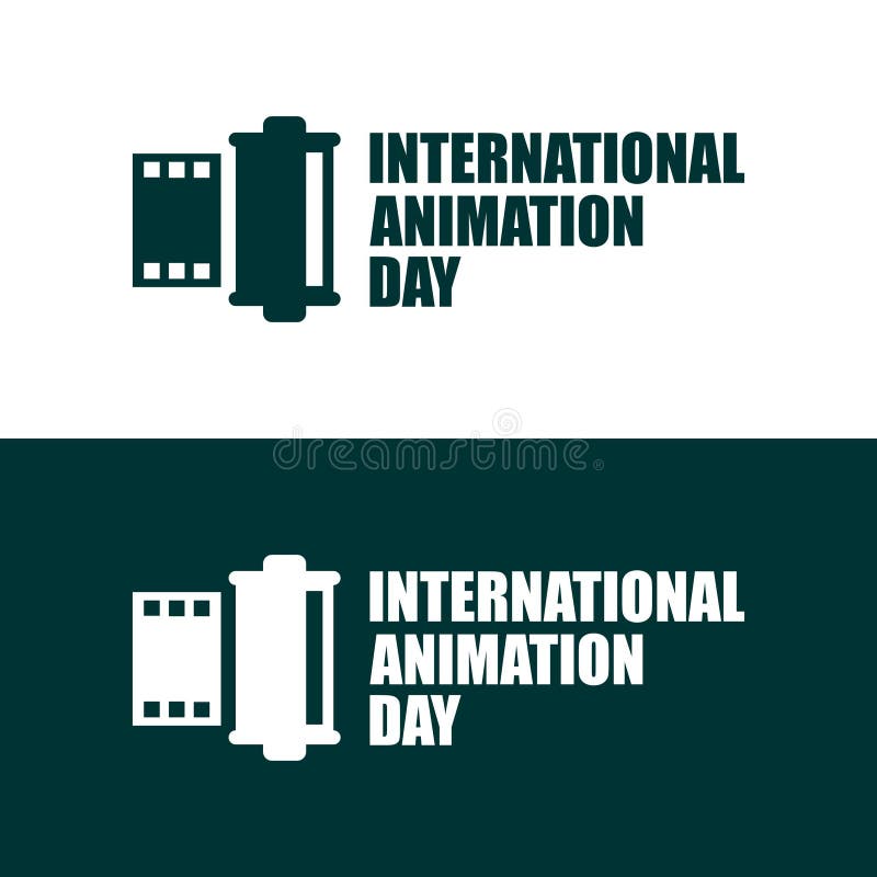 International Animation Day Design Vector. Stock Vector - Illustration ...
