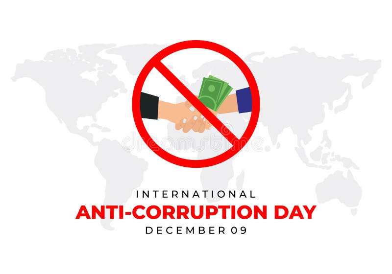 International Anti Corruption Day Celebrated on December 9 Stock Vector ...