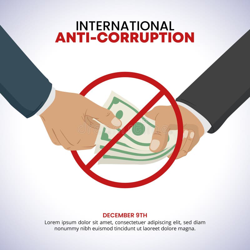 International Anti-corruption Day with an Illustration of People Doing ...