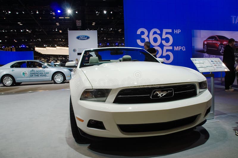 International Auto-show in Chicago, Ford Mustang Editorial Image ...