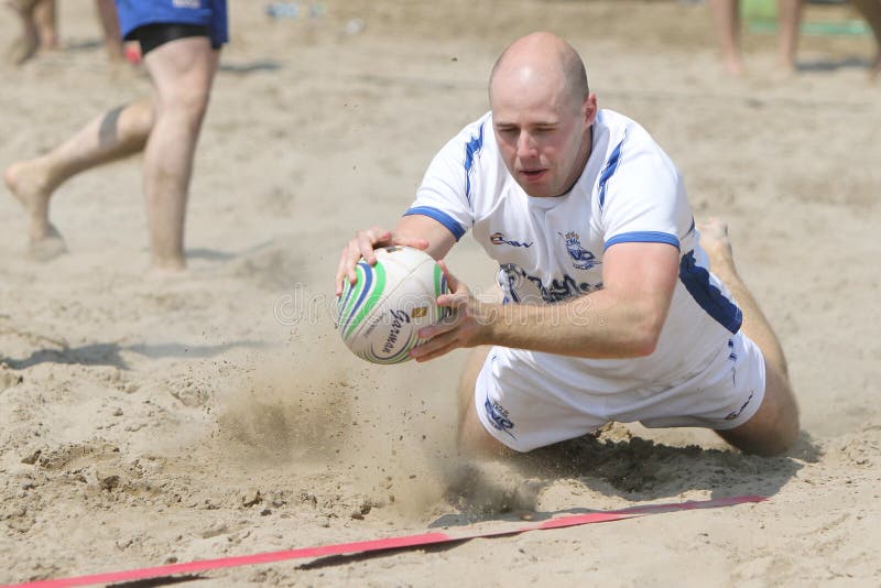 International Beach Rugby - New Zealand Editorial Stock Image - Image ...