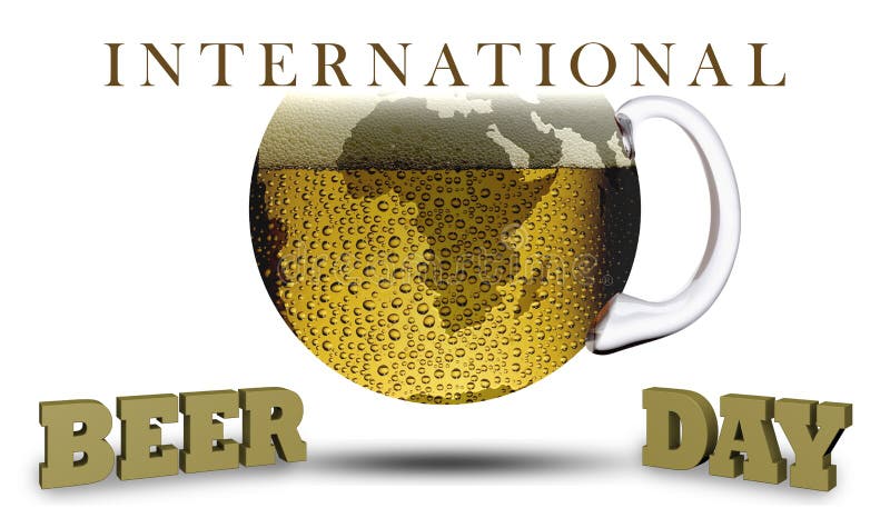 International Beer Day Holiday Concept Stock Illustration ...