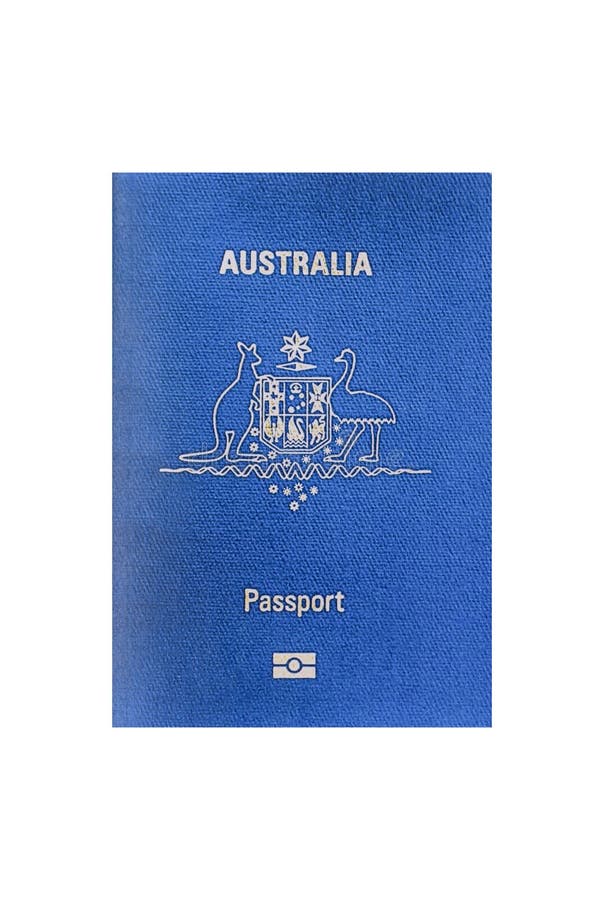 International Biometric Passport of a Citizen of Australia Stock Photo ...