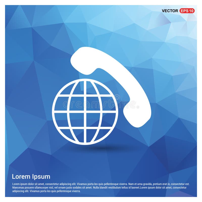 International Call Icon stock vector. Illustration of communication ...