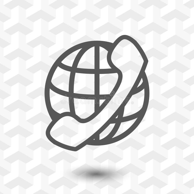 International Call Icon Stock Vector Illustration Flat Design Stock ...