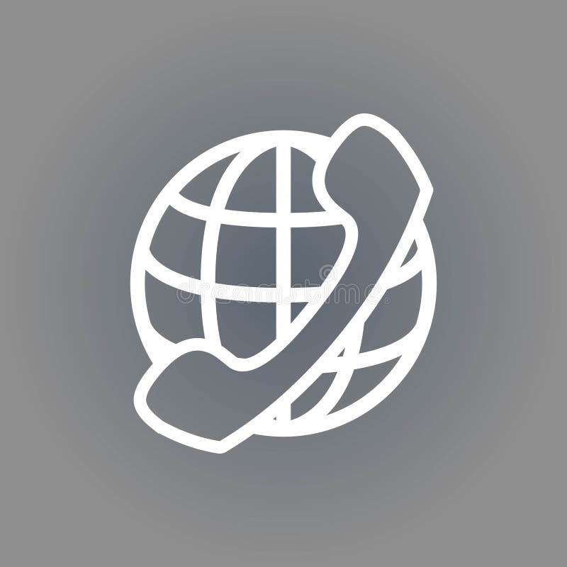 International Call Icon Stock Vector Illustration Flat Design Stock ...