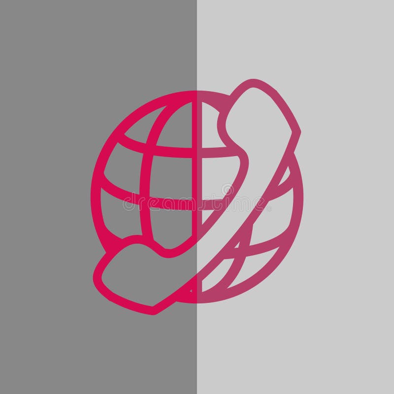 International Call Icon Stock Vector Illustration Flat Design Stock ...