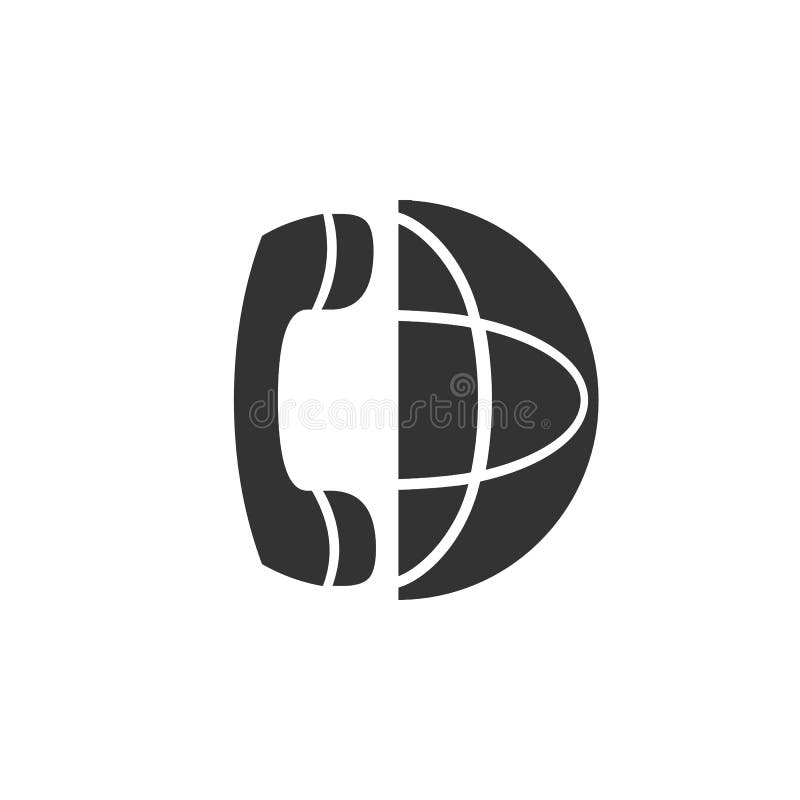 International call icon stock vector. Illustration of icon - 131935064