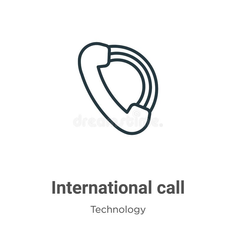 International call icon stock vector. Illustration of icon - 131935064