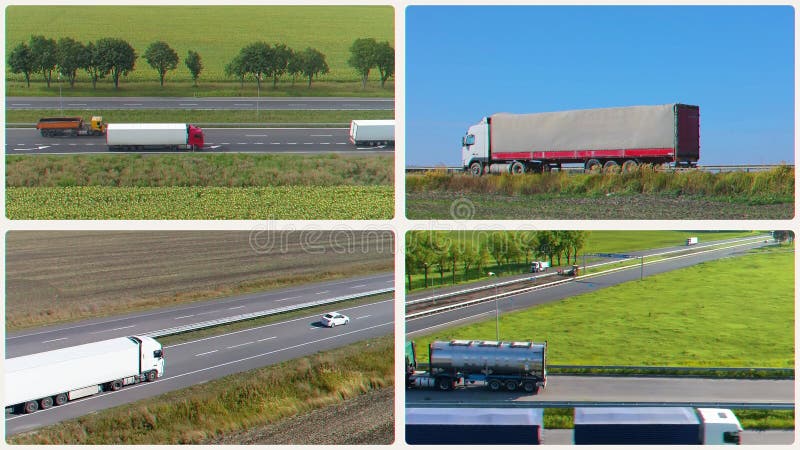 International Cargo Transportation. Cargo Transportation Multiscreen ...