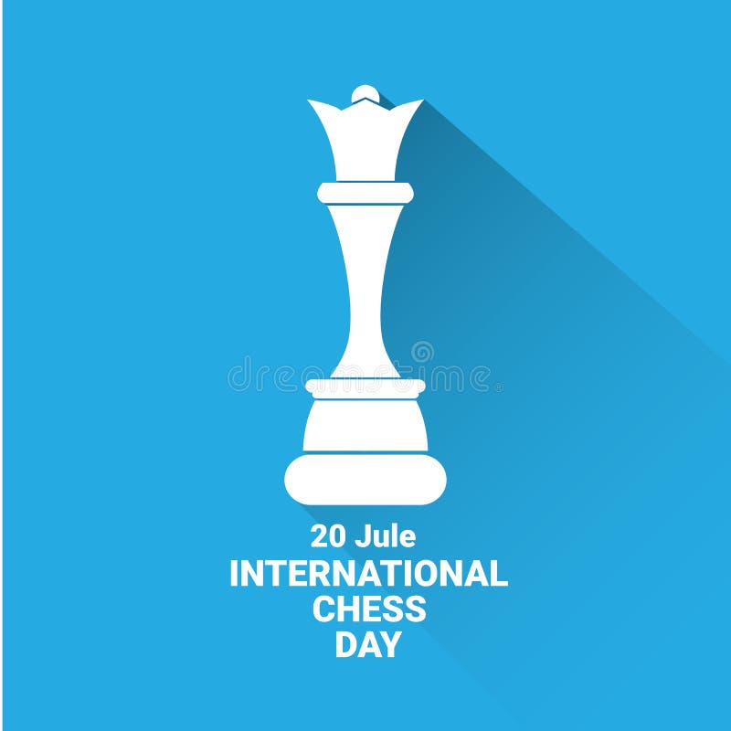 International Chess Day Poster Template Stock Vector - Illustration of ...
