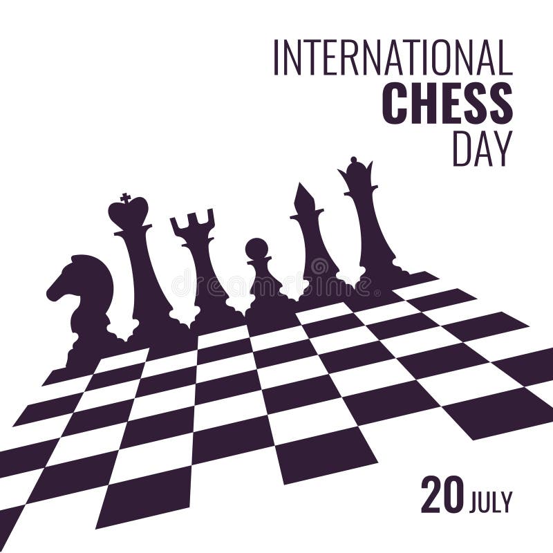 International Chess Day stock vector. Illustration of victory - 312742294