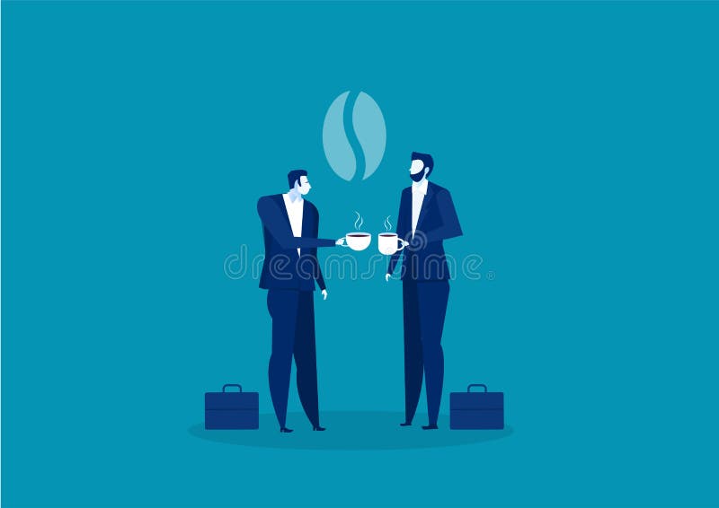 International Coffee Day Business Colleagues Drinking Coffee Together ...