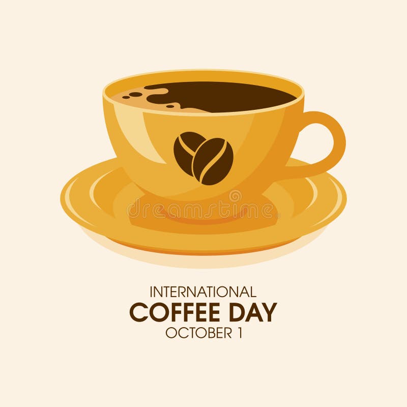 International Coffee Day on October 1 Vector Stock Vector ...