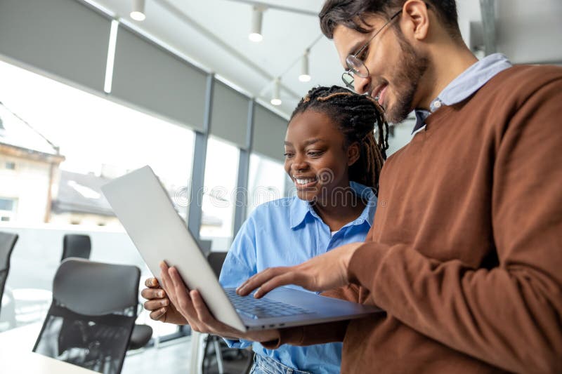 International Colleagues of Modern Work Co-working Space Working on ...