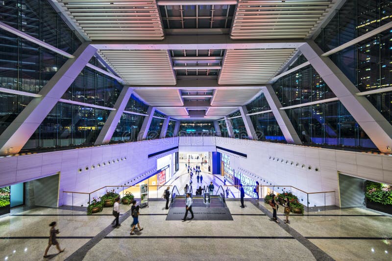 International Commerce Center Editorial Stock Image - Image of square ...