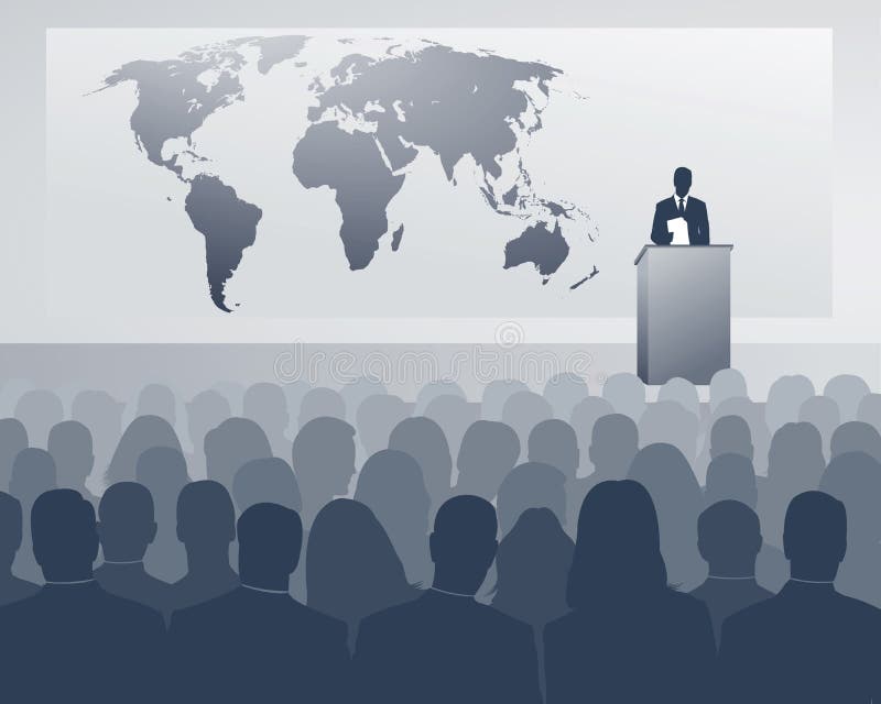 Audience stock vector. Illustration of listen, convention - 8713906