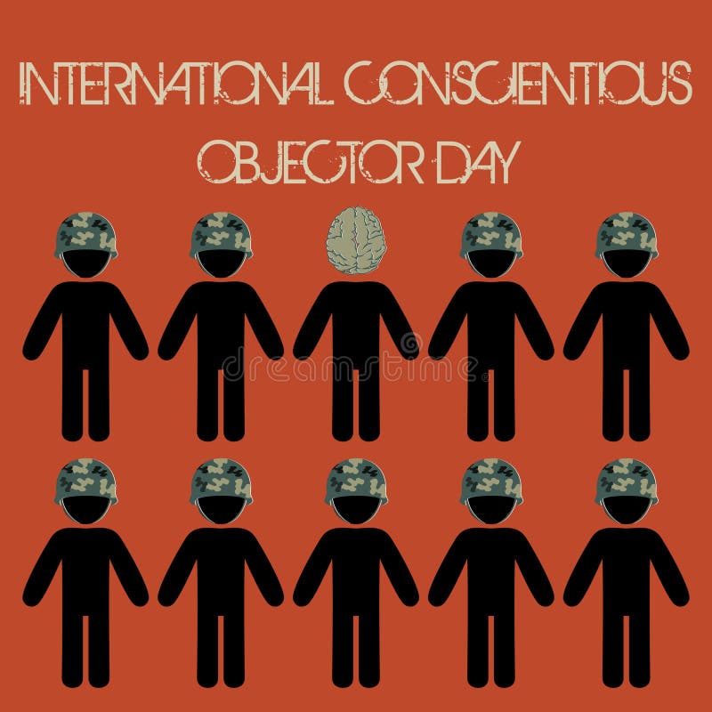 International Conscientious Objector Day Vector Stock Vector ...