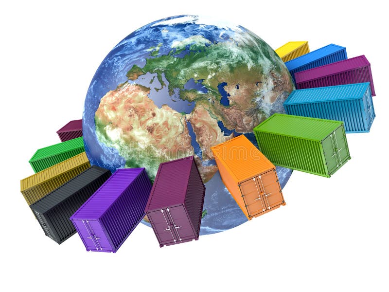 International Container Transportation Icon Stock Illustration ...