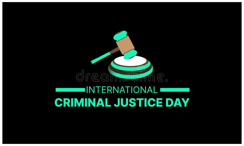 International Criminal Justice Day Design Templete Stock Vector ...
