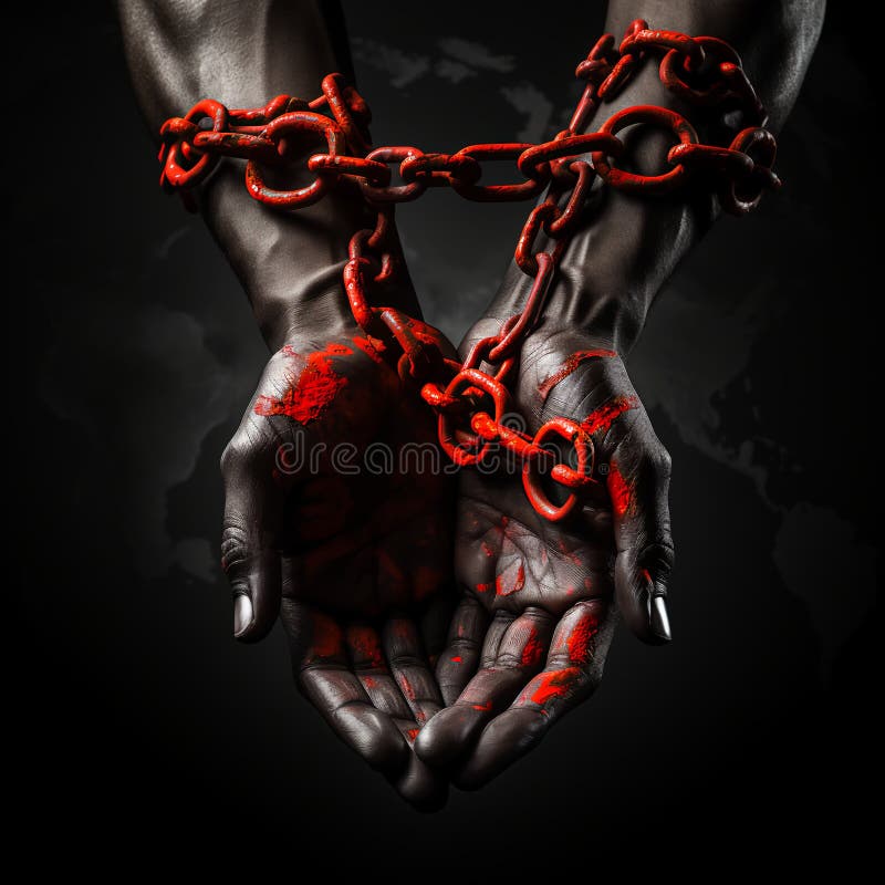 International Day for the Abolition of Slavery Hands with Red Chains ...
