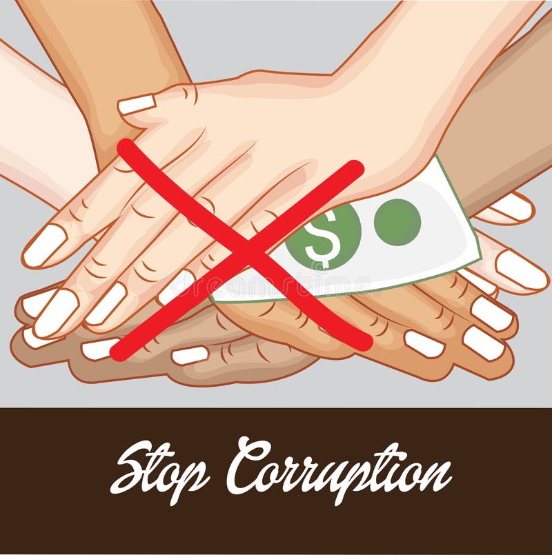 International Day Against Corruption. Stock Illustration - Illustration ...