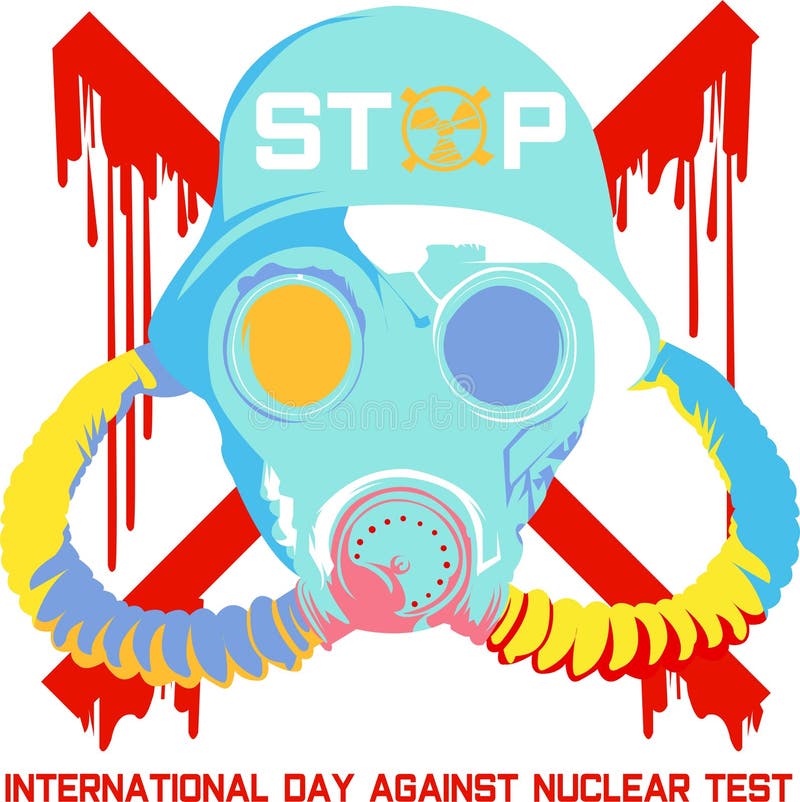 International Day Against Nuclear Test Stock Vector - Illustration of ...