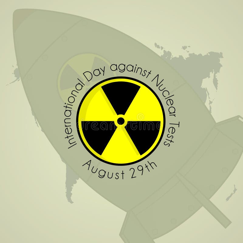 International Day Against Nuclear Test Stock Vector - Illustration of ...