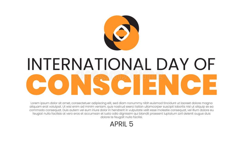 International Day of Conscience Design Stock Vector - Illustration of ... International Day of Conscience Design Stock Vector - Illustration of ...