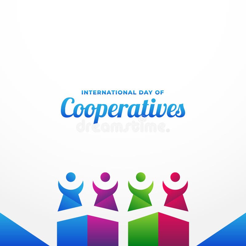International Day of Cooperatives Design Background Stock Vector ...