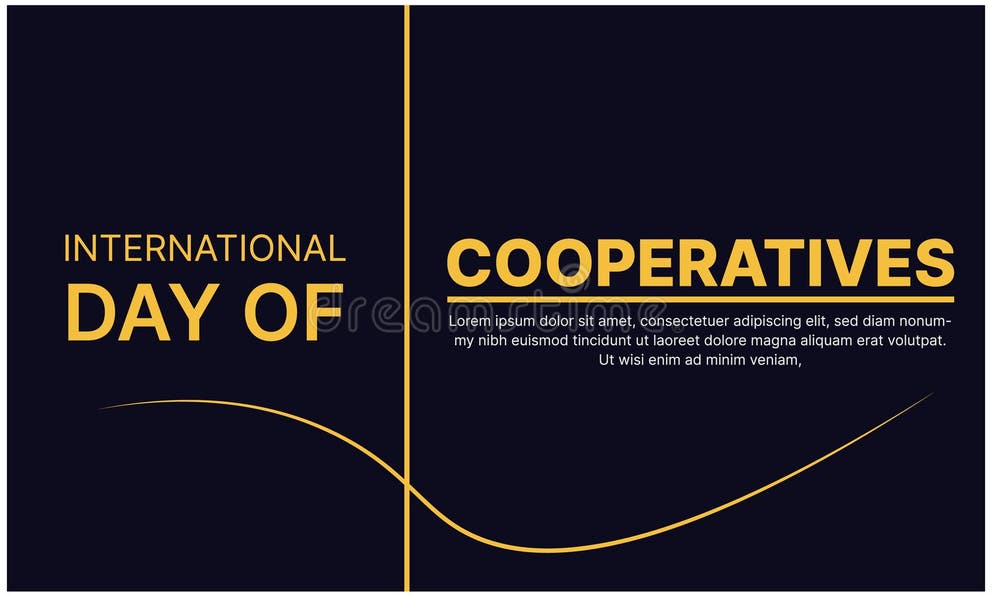 International Day of Cooperatives Templet Design Stock Vector ...