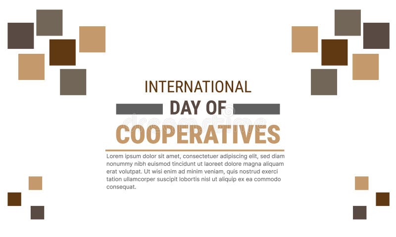 International Day of Cooperatives Templet Design Stock Vector ...