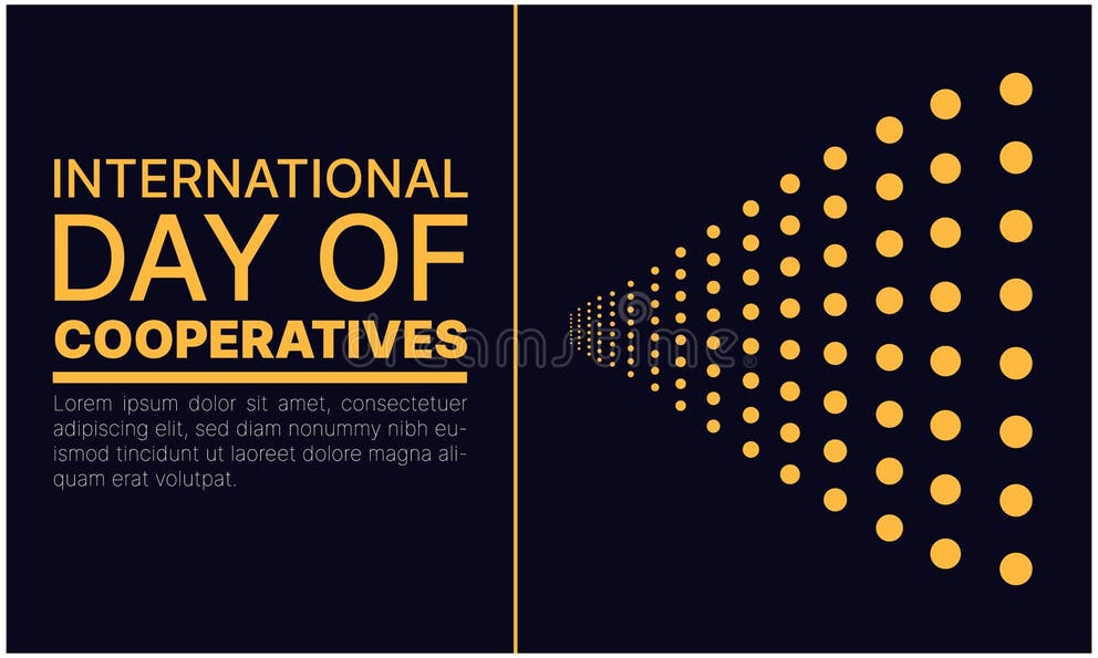 International Day of Cooperatives Templet Design Stock Vector ...