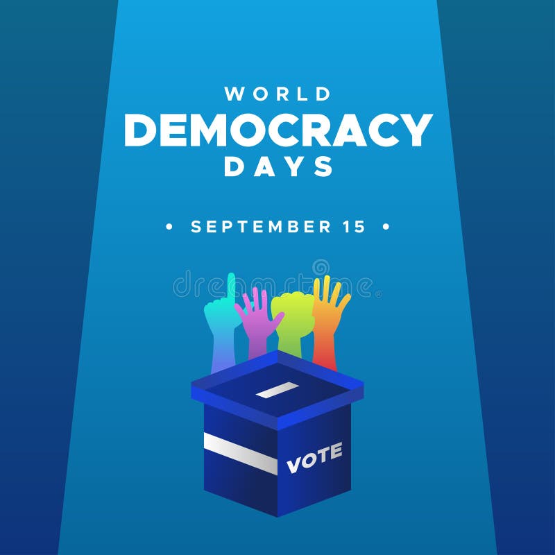 International Day of Democracy Design Background for Greeting Moment ...
