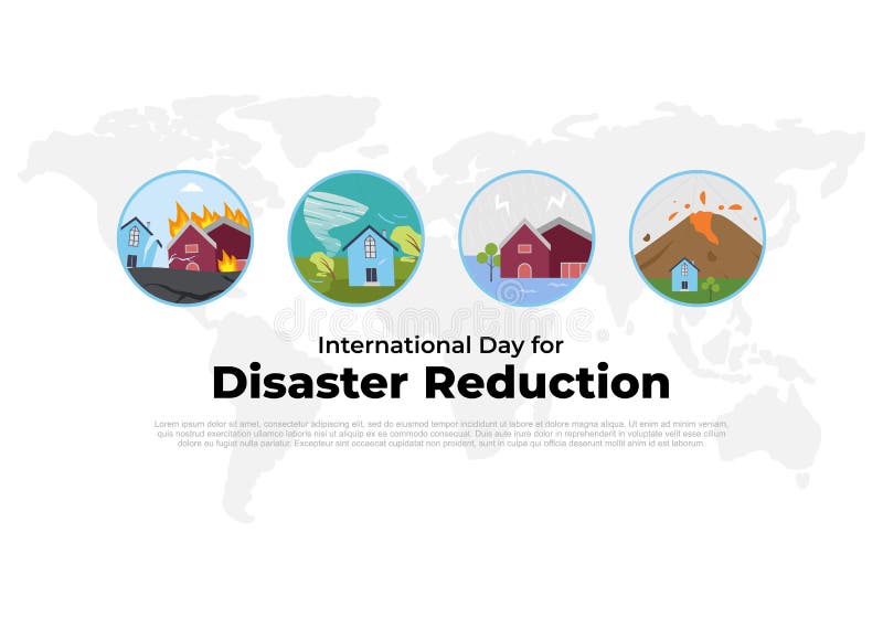 International Day for Disaster Reduction Celebrated on October 13 Stock ...