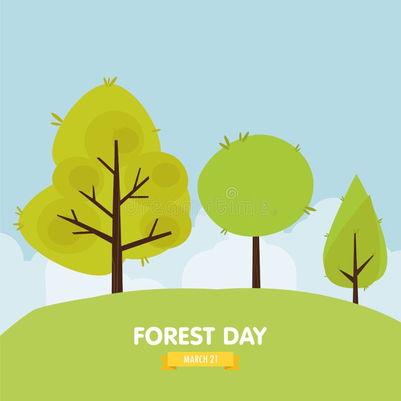 Forest day poster stock vector. Illustration of environmental - 176725752